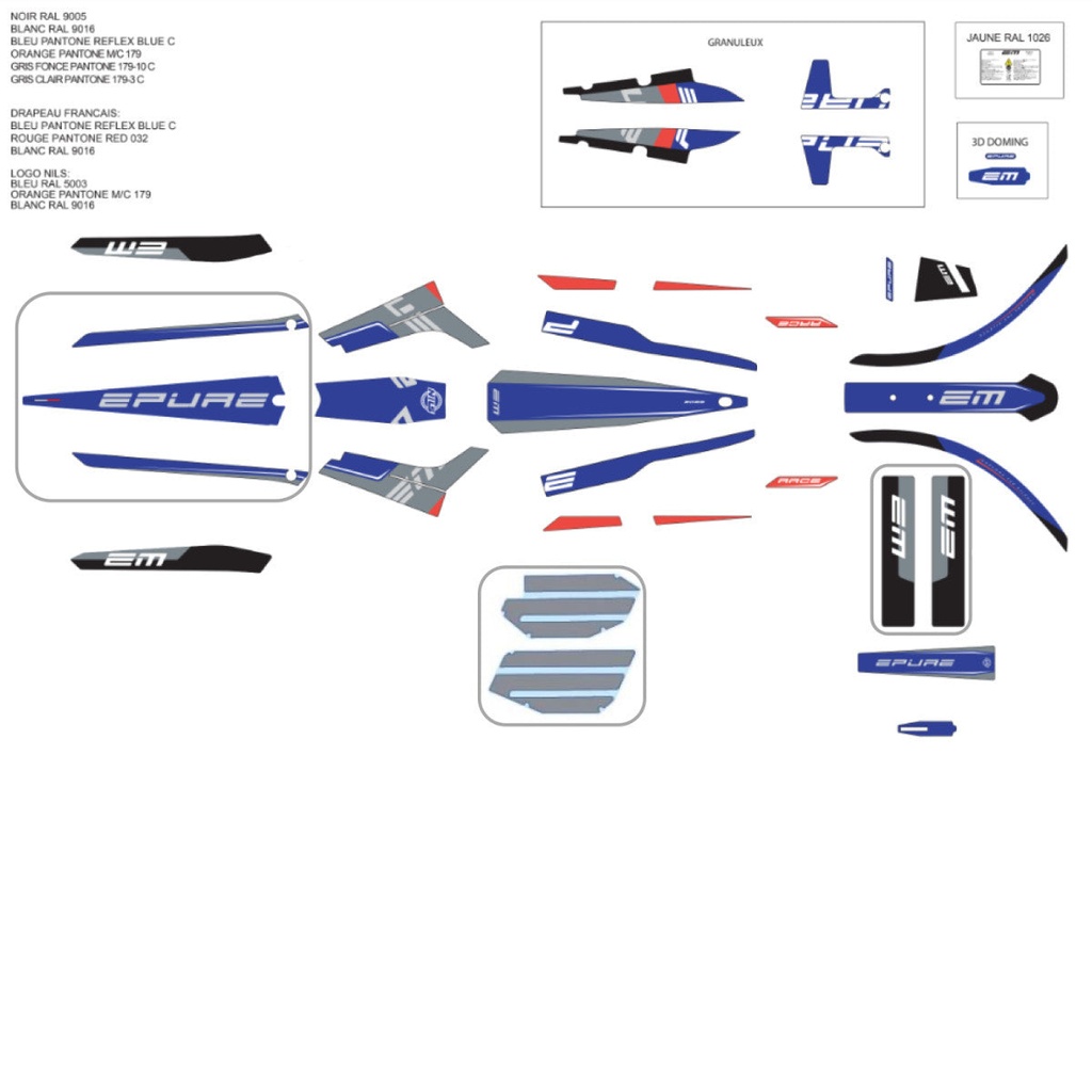 EM - Stickers, Complete Kit, EPURE, 2023 | CPD-USA